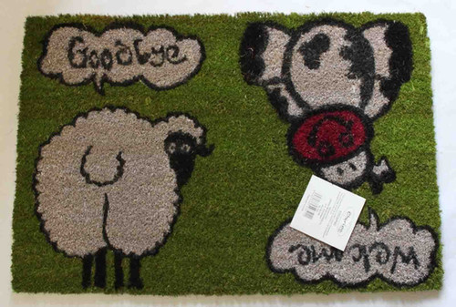 Felpudo coco, Vaca y oveja, "Welcome y Goodbye" | pinturasholanda