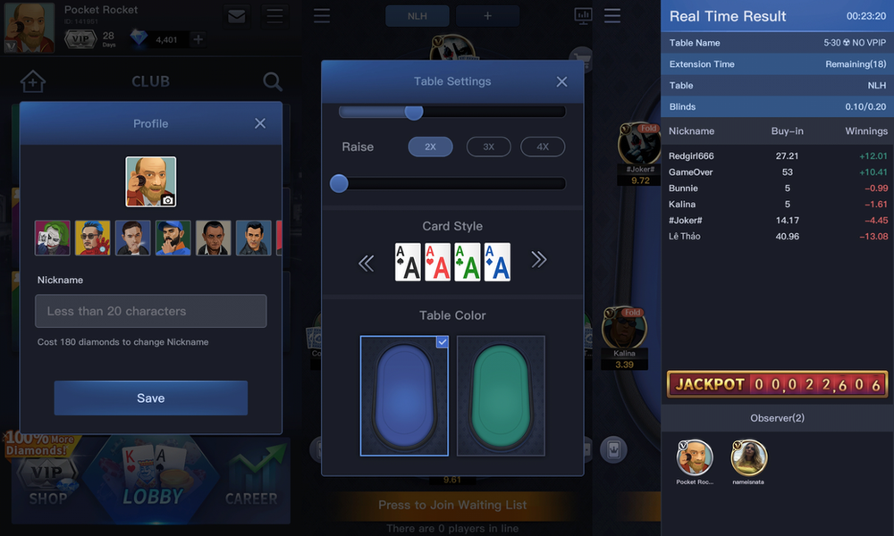X-Poker, Newly Launched Play Money App