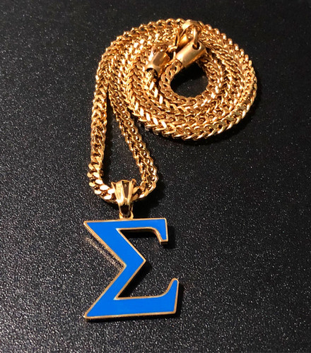 Royal Blu Sigma Pendant (Gold) | Privileged BMM