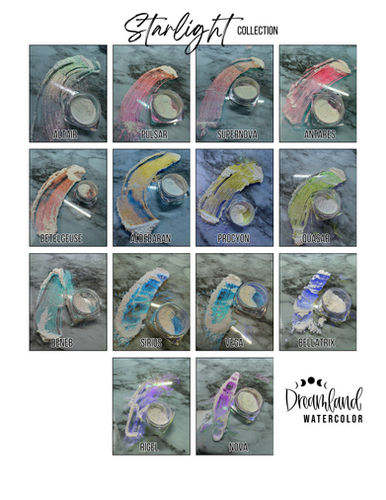Starlight collection PIGMENTS (DRY PIGMENT) | Dreamland Watercolor