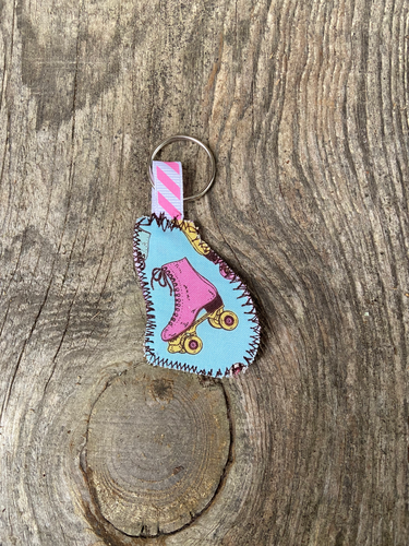 Roller Skating Georgia Keychain | Two Dog Designs