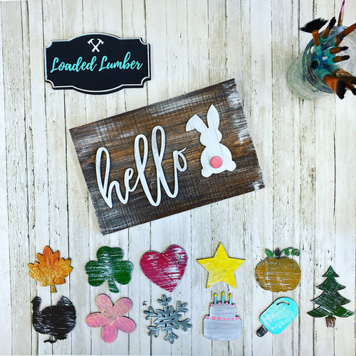Hello Interchangeable Sign DIY Kit | loadedlumber-main