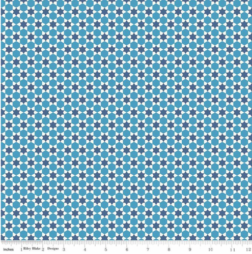 Flea Market Old Quilt Blue | Merry's Fabrics