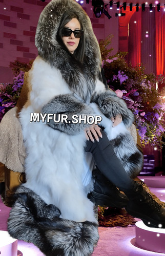 HOODED FULL LENGTH REAL FOX COAT-SPECIAL EDITION | MYFUR