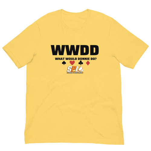WWDD t-shirt | Sunshine Poker