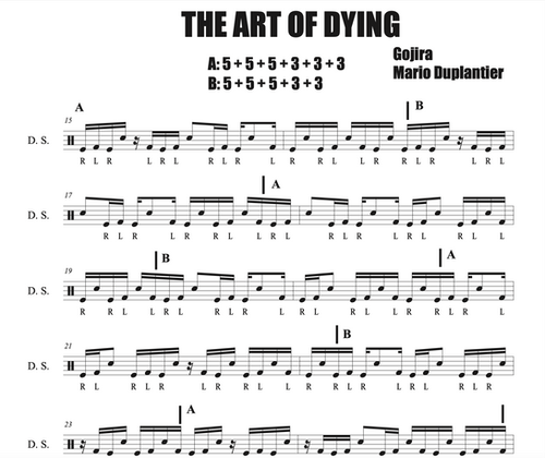 The Art Of Dying Drums + rhythmic.pdf | Drums Instruction