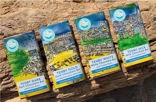 The complete set of our “Tenby Bars”. | Lollies Chocolate Em