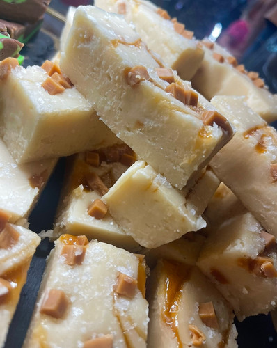 Handmade Salted Caramel Fudge Block | Lollies Chocolate Em