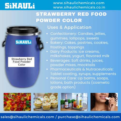Strawberry Red Food Powder Color | Sihauli Chemicals