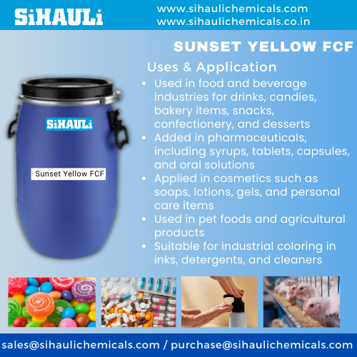 Sunset Yellow FCF | Sihauli Chemicals