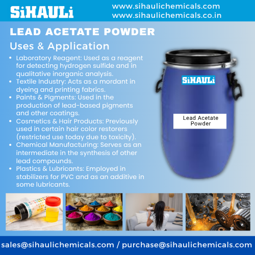 Lead Acetate Powder | Sihauli Chemicals
