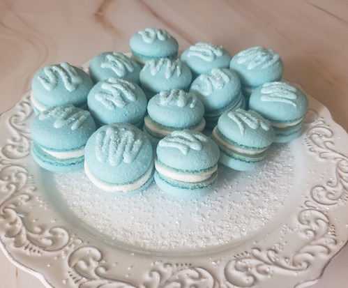 Baby Blue Macarons | Petite Sweets