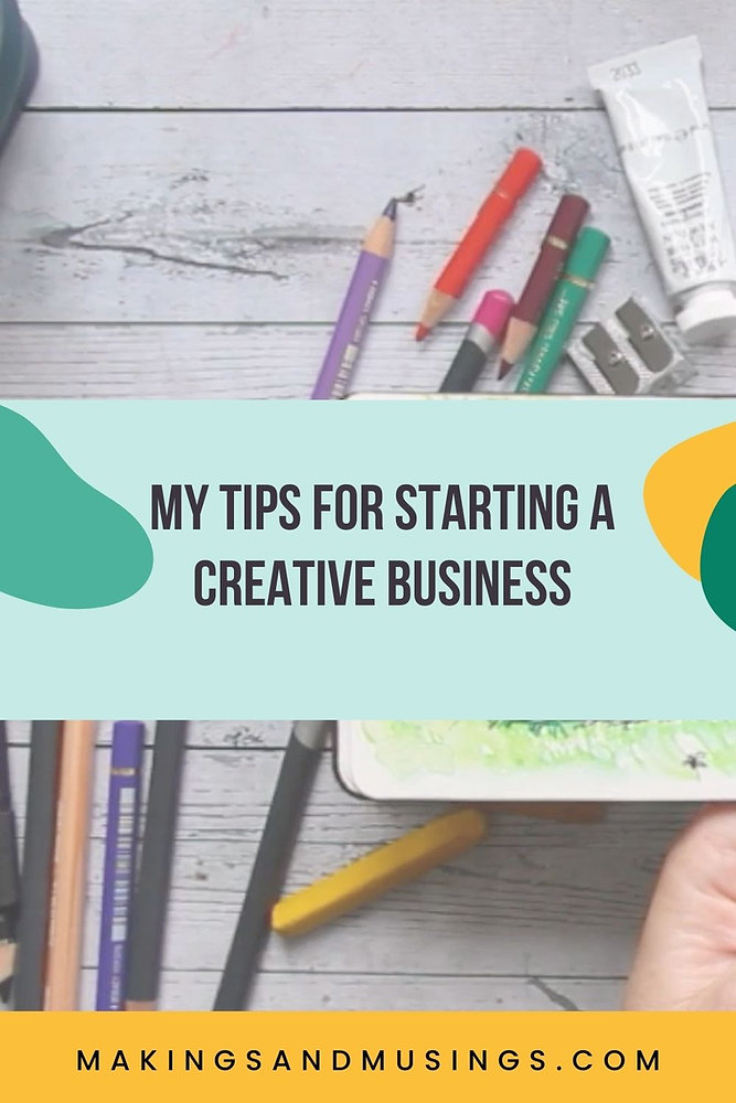 tips for starting a creative business