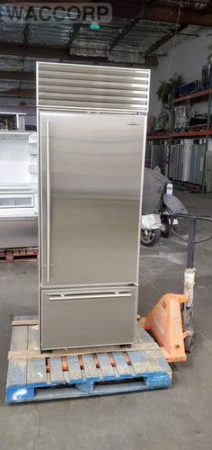 REFURBISHED SUB-ZERO 611 30" STAINLESS REFRIGERATOR W/Tubular Handles ...