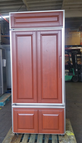 #248 REFURBISHED SUB-ZERO 650 36" CUSTOM WOOD PANEL REFRIGERATOR ...