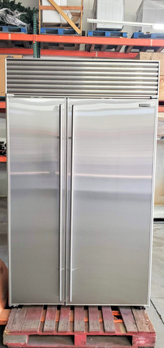 #49 REFURBISHED 48" SUB-ZERO 632 REFRIGERATOR PERFECT STAINLESS TUBULAR ...