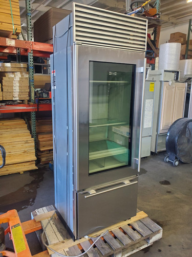 #10 REFURBISHED SUB-ZERO 611 30" STAINLESS BTM-FRZ REFRIGERATOR ...