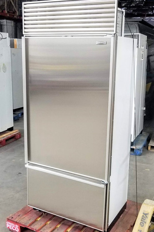 #17 REFURBISHED SUB-ZERO 650 36" STAINLESS BTM FREEZER LEFT HANDLE ...