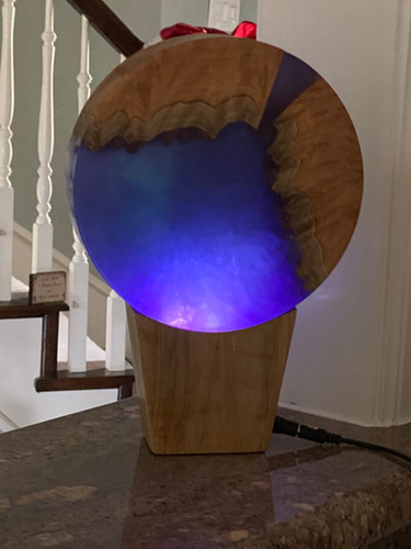 “Purple Haze” night light | Leffke Fine Art