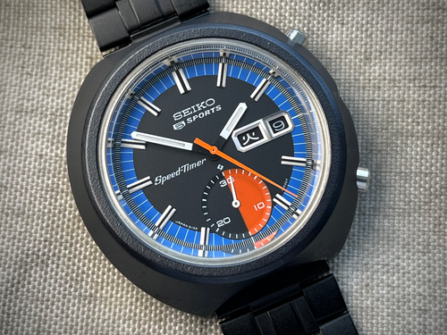 Vintage 1972 Seiko Speed-Timer 6139-8010 Chronograph Automatic Watch ...