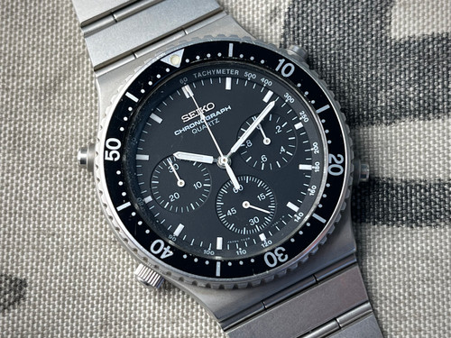 Vintage Seiko Speedmaster Chronograph Rare Clasp 7A28-7040 JDM All ...