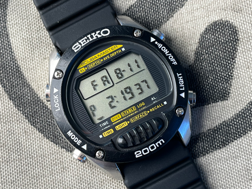 Vintage 1991 Seiko Scuba Master 200m Dive Computer Watch M705-5A00 | TEMPO PRIMA