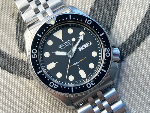 Vintage 1982 Seiko 7548-7000 Serviced Original with New Uncle Z199 ...