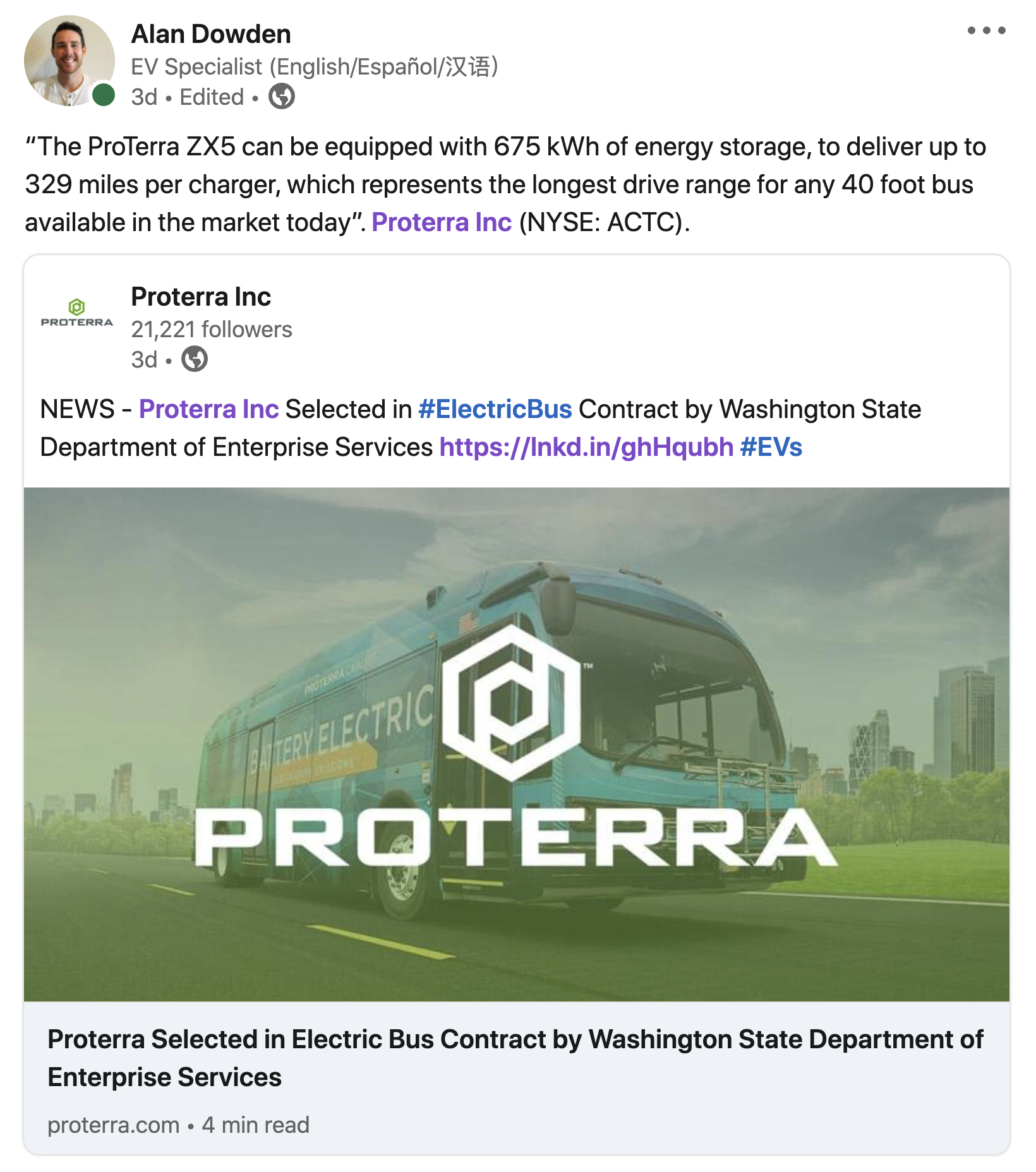 Deep Dive into ProTerra - My Favorite EV Company