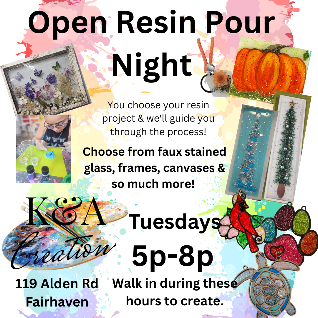 Open Resin Pour Night-A 13y & up event | K&A Creations