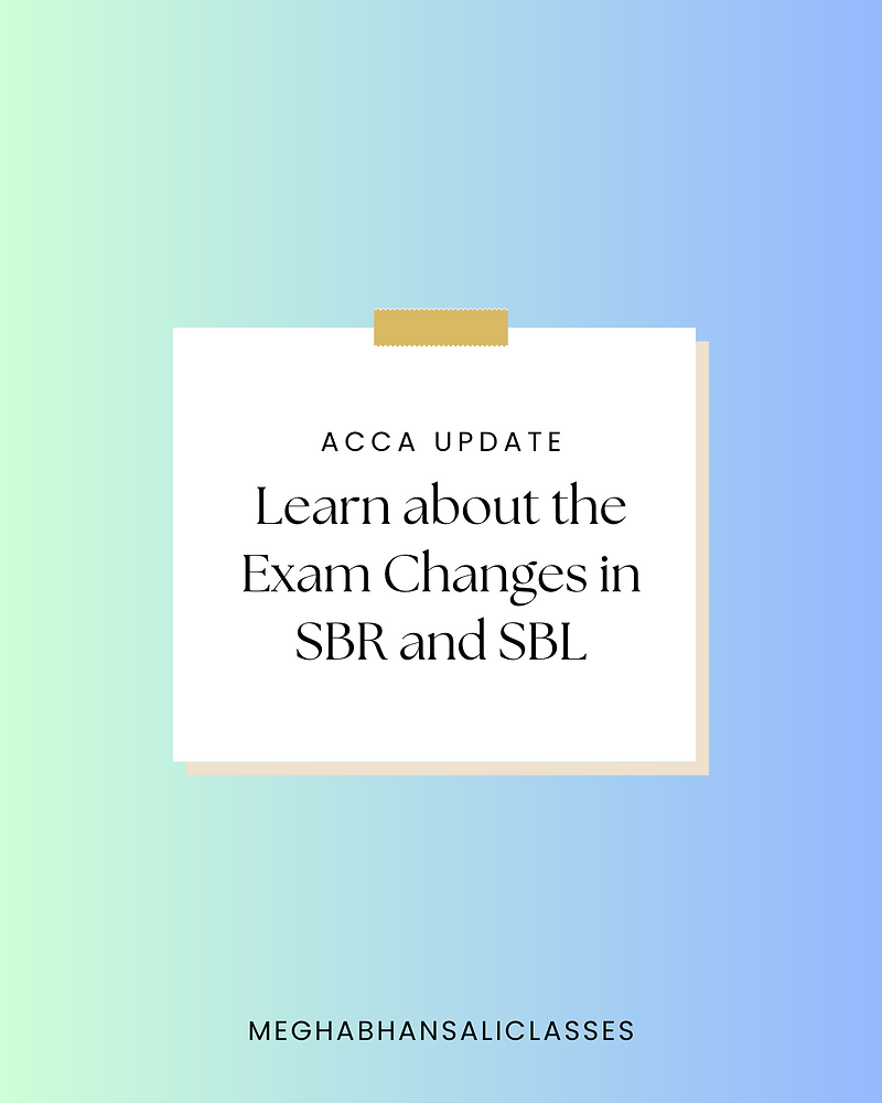 'Changes in ACCA Exams: New Syllabus Updates 2023'