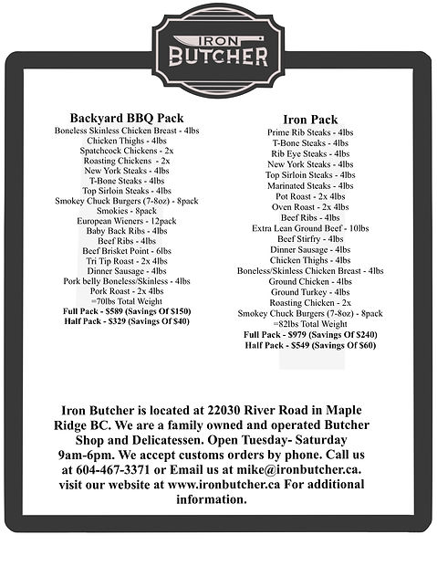 Freezer Packs | Iron Butcher