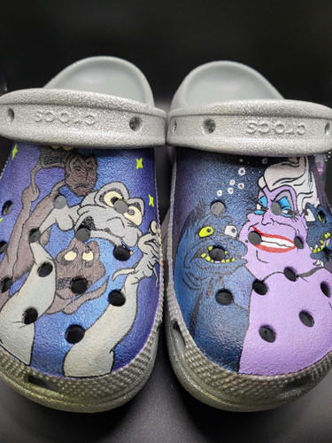 Custom Sea Witch crocs | The Pink Aura