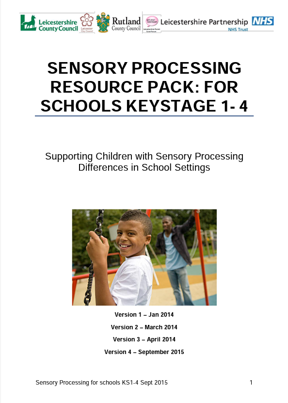 Sensory Processing Pack for Schools