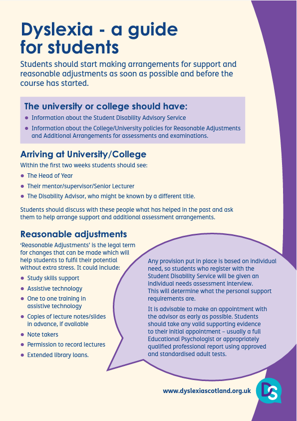 Dyslexia - Guide For Students