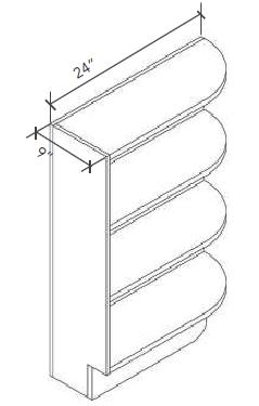 Divine Cabinetry - Base Cabinet - Base End Shelf | Smith Falls Building