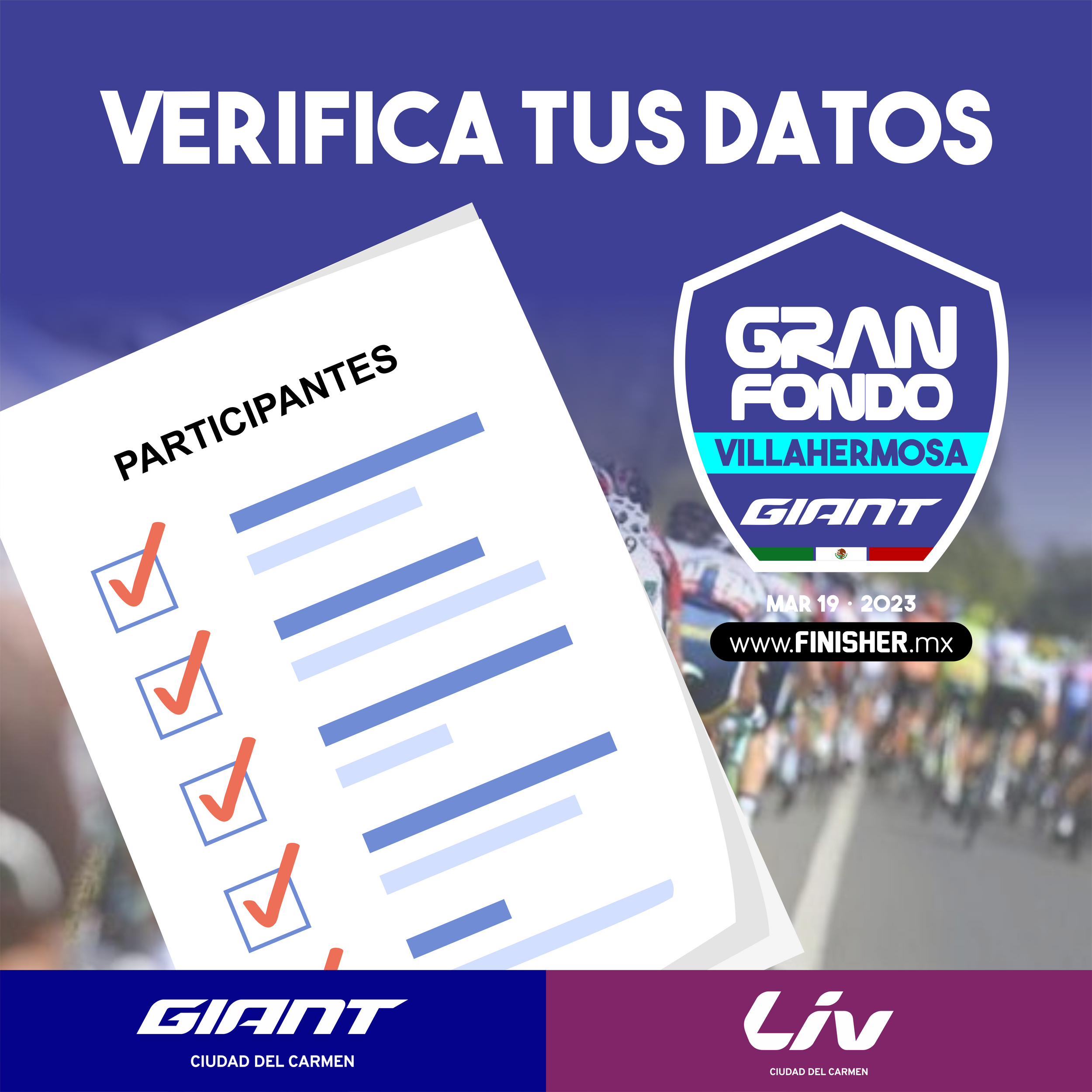 Participantes GFV GIANT 2023 | FINISHER sport events