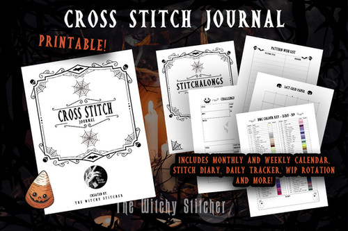 Printable ~ Digital Cross Stitch Planner | The Witchy Stitcher