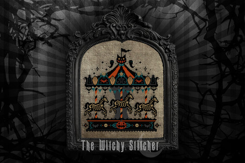 Vintage Haunted Carousel ~ PDF Pattern | The Witchy Stitcher