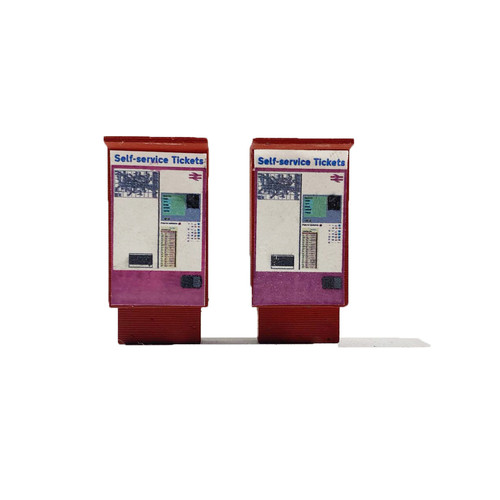 Modern Train Ticket Machines 2pcs (Pre-Built) | Detailed Modelling