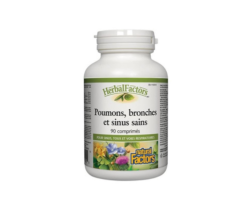 Poumons, bronches et sinus sains 90 comprimés - Natural Factors ...