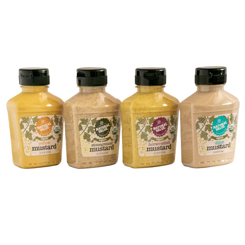 Organic Mustard Sampler 9oz Squeeze 4pk | Natural Value