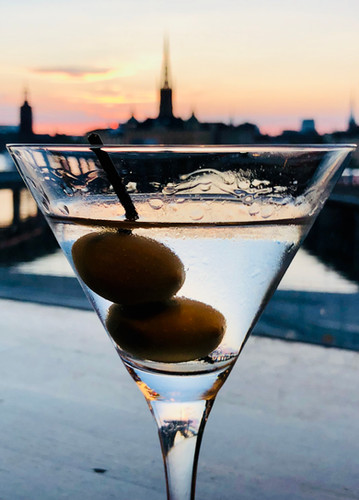 Midnight Martini - Stockholm, Sweden | Wood Photo Art LLC