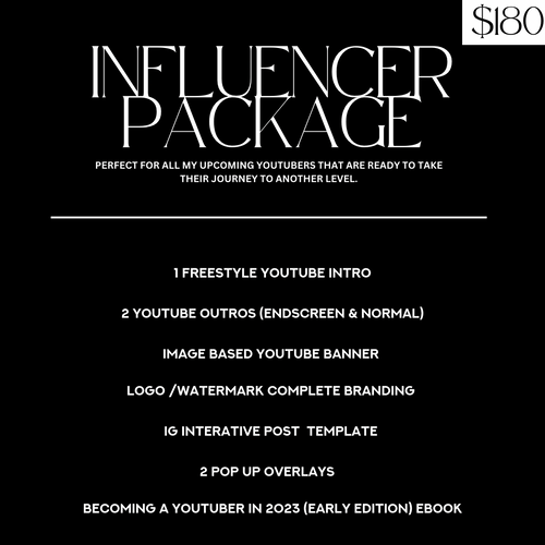 The influencer package | Graphicsbykimmy