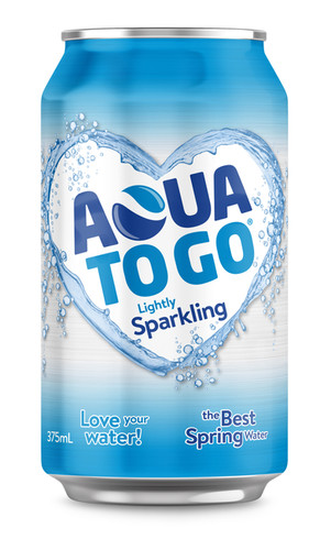 SPARKLING SPRING WATER 375ml x 24 CANS | Aqua To Go