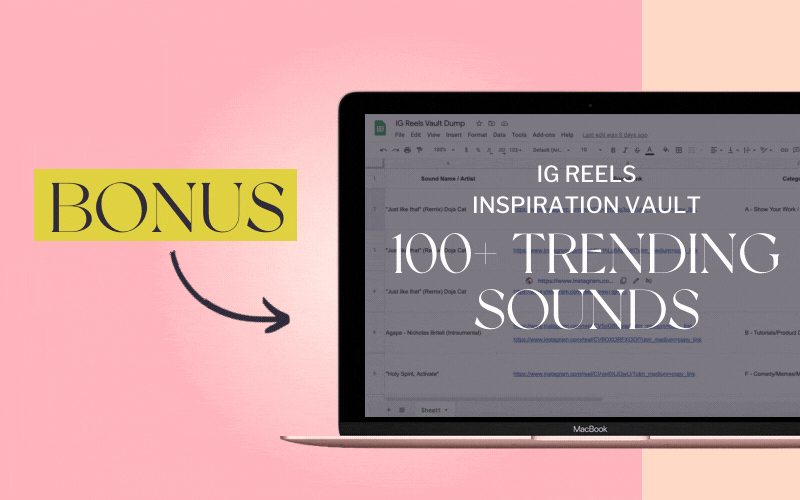 Instagram Reels Mini-training +BONUS Reels Vault | #TiyTaughtMe Shop