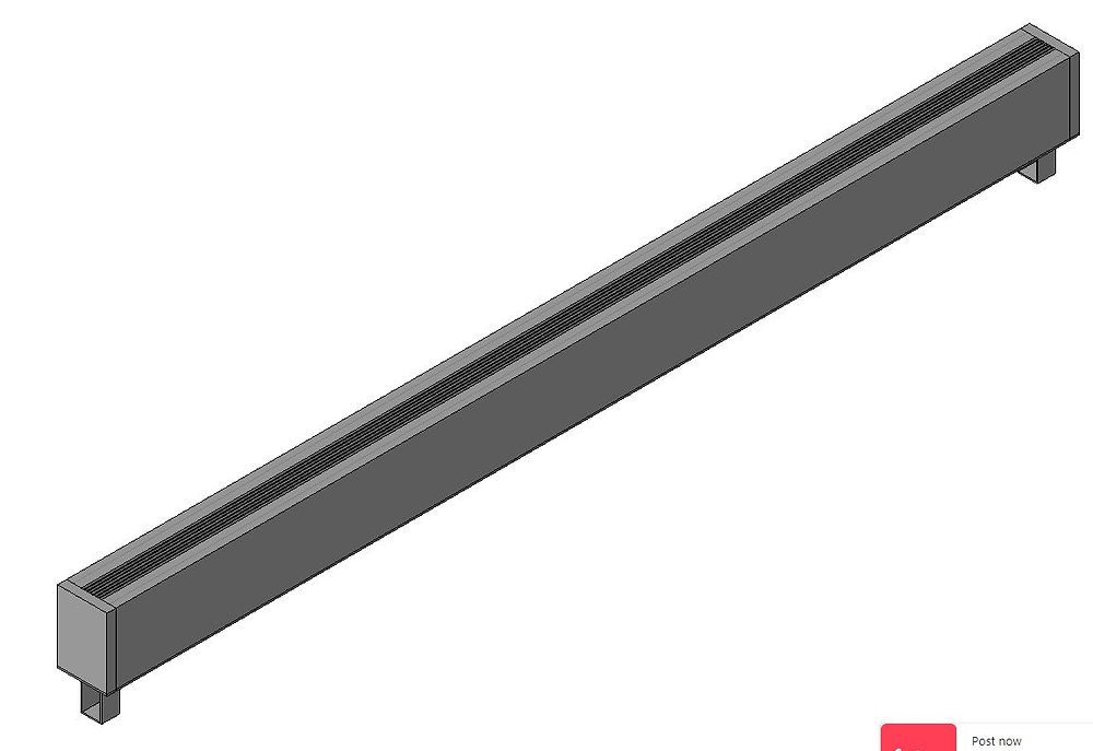 Revit Family - Pedestal Finned Tube