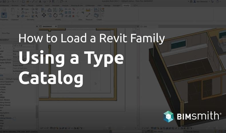 How to Load a Revit Family Using a Type Catalog