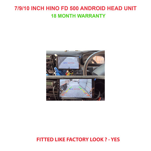 7/9/10" Hino FD 500 Truck Head Unit Wireless Apple Carplay