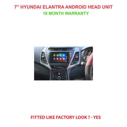 7" Hyundai Elantra 2010-2016 Head Unit Wireless Apple Carplay & Android ...