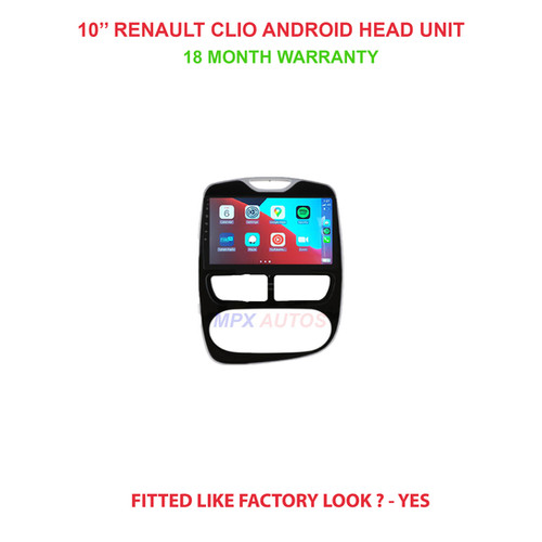 10" Renault Clio 2015 Head Unit Wireless Apple Carplay & Android Auto